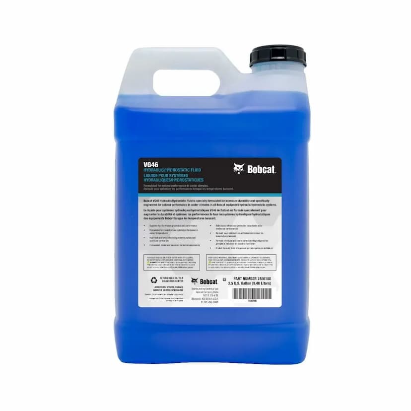 Bobcat Cool Climate VG46 Hydraulic/Hydrostatic Fluid (2.5 Gallon ...